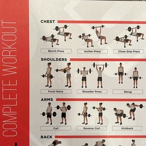 Art | Barbell Workout Poster For Gym | Poshmark